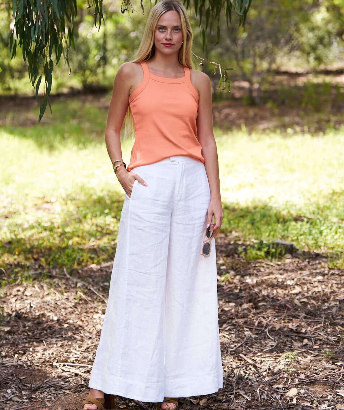 Fly-Free Ribbed Cami with Built-in Bra | SheBird