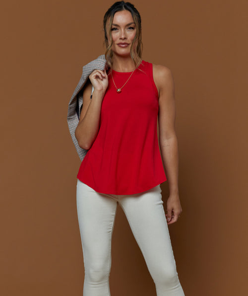 The Freedom Racerback Tank with Built-in Bra | SheBird